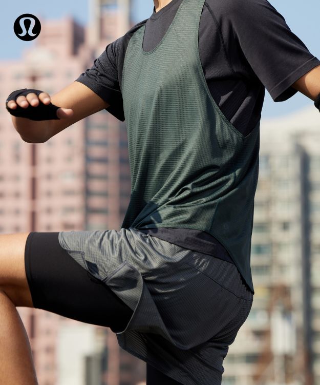 LAB Grid Mesh 男士运动带内衬短裤 4.5